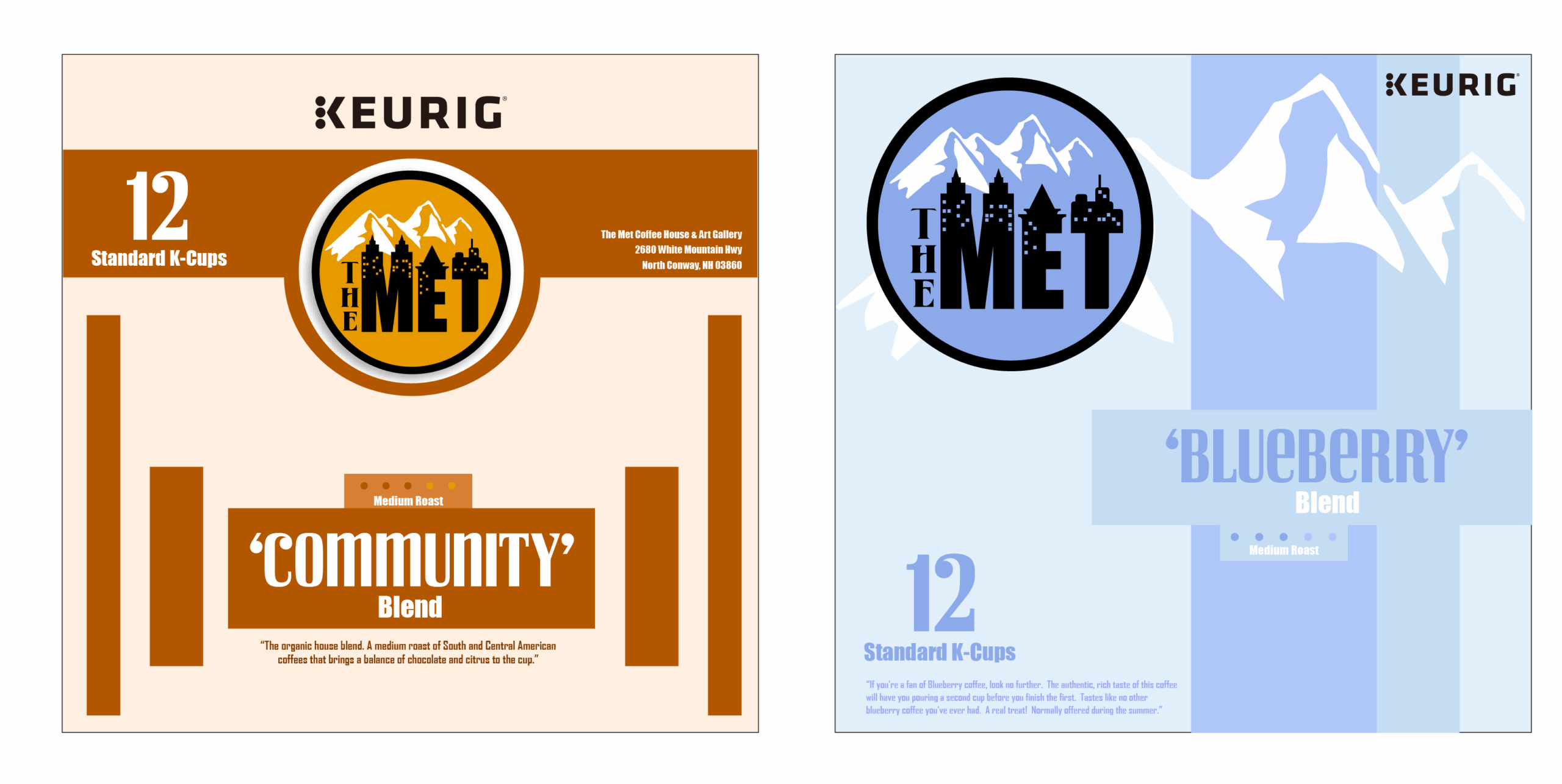Using The Met’s Redesigned Logo to Design a K-Cup Coffee Box | Luis E. Yera